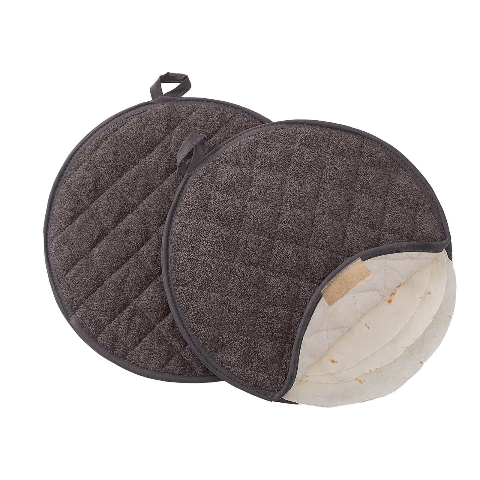 Lifaith ortilla Warmer,Tortilla Server,Pancake Keeper,Size 12ā High Density Fabric Keep Warm,Bag to Keep Food Warm (Dark Grey) ā¦