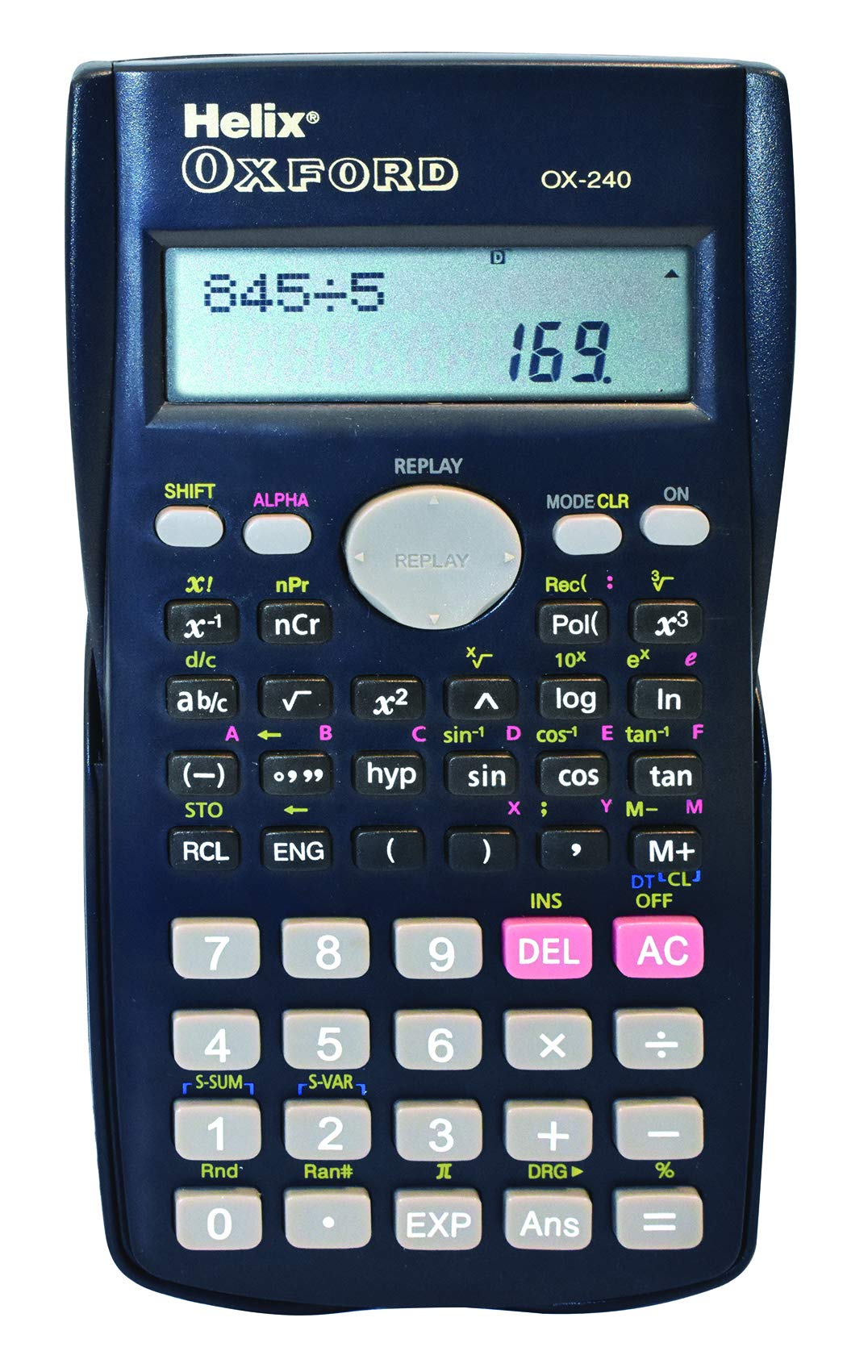 Helix RC2072 Oxford Scientific Calculator,Black,22 x 14 x 2.2 cm