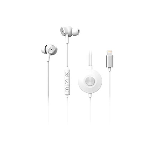 Helix White Active Noise Cancelling Lightning Earbuds