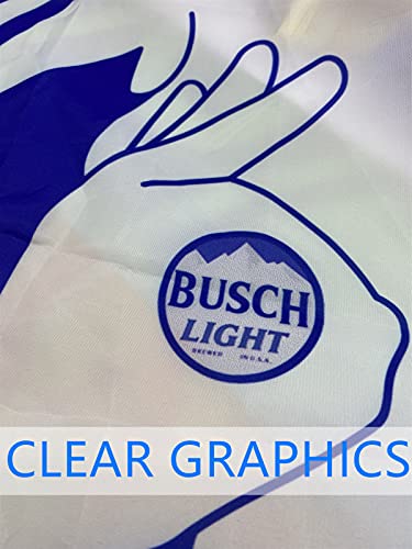 NIKIDAS I Love Titties & Busch Light Flag - Man Cave Busch Corn Beer Flag 3x5 Feet