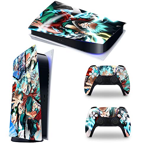 Hero Level PS5 Digital Edition Whole Body Vinyl Skin Sticker Decal Cover for Playstation 5 Digital Edition System Console and Controllers