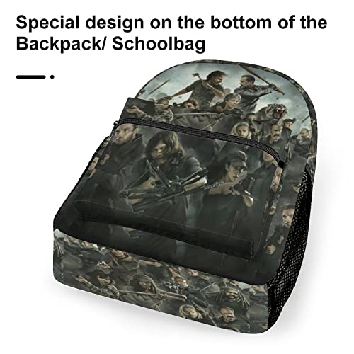 Unisex Adult Backpack The Apocalyptic Walking Horror Drama Dead Backpack Multifunctional Daypack Fashion Casual Daypack Classical Basic Briefcase Laptop Bag