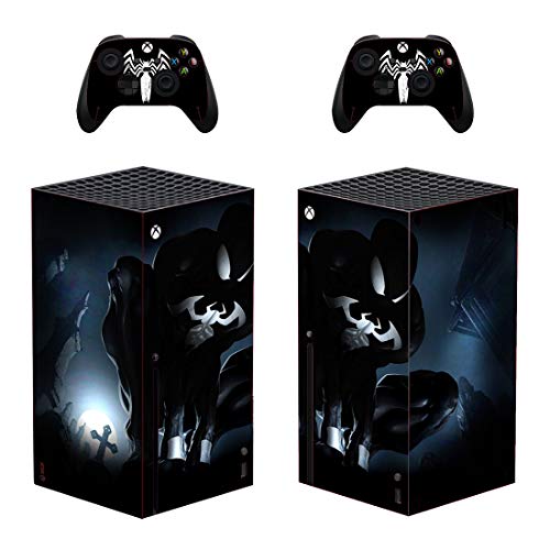 Hero SpiderStickers Decals Skin for X-box-One-Series X, Cover Protector Wrap Durable Full Set Protection Faceplate Console by KAJAL MANI