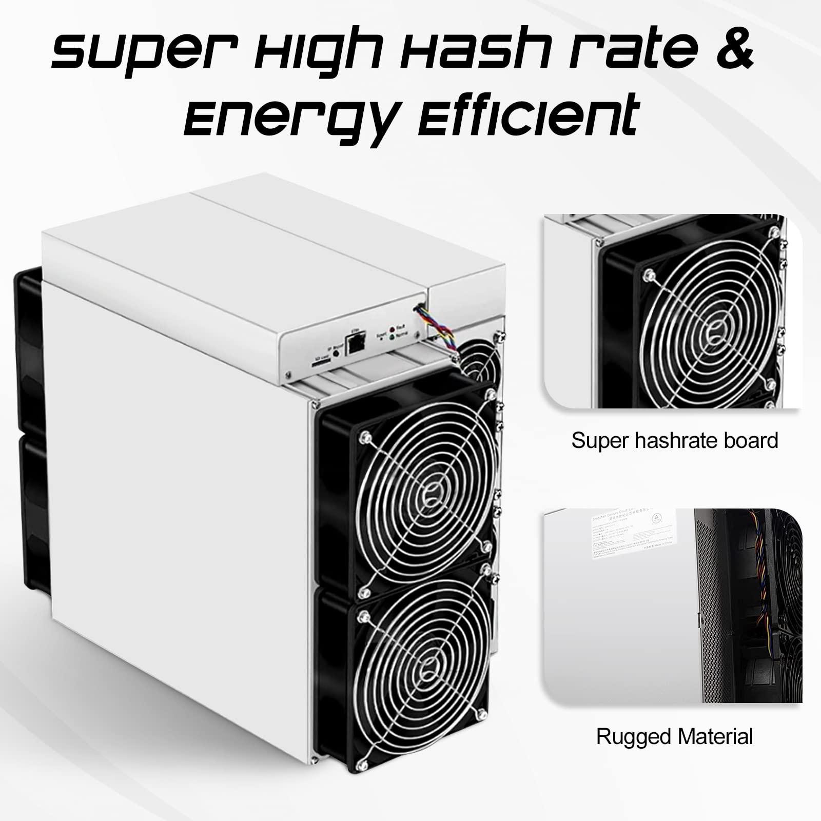 QUEP New Antminer S19J pro 100TH/S Bitcoin Miner BTC Miner Include Mining Power Supply PSU, Professional Antminer Bitcoin Miner Retail