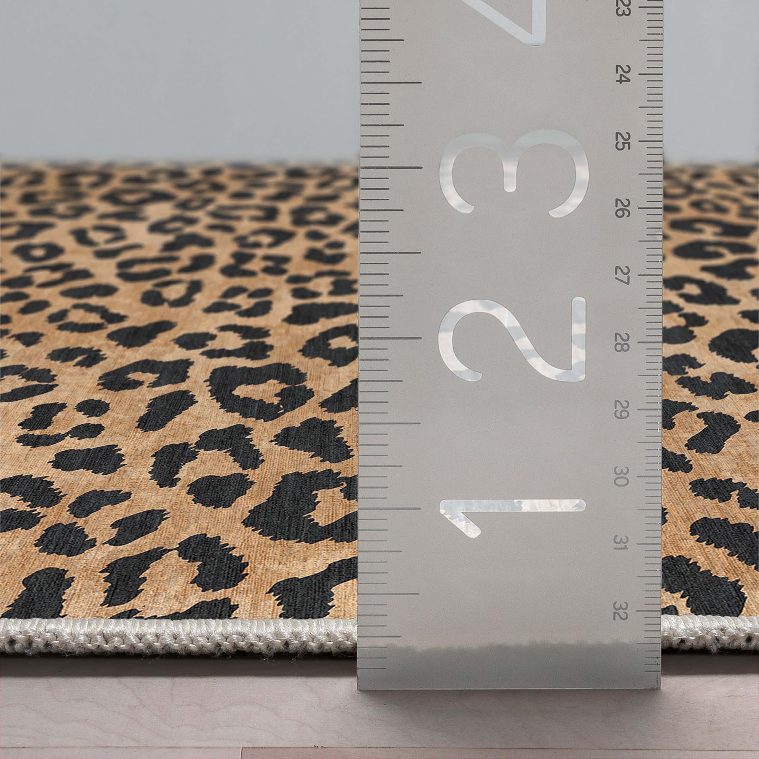 Well Woven Apollo Flatwoven Leopard Print Brown 5' x 7' Area Rug