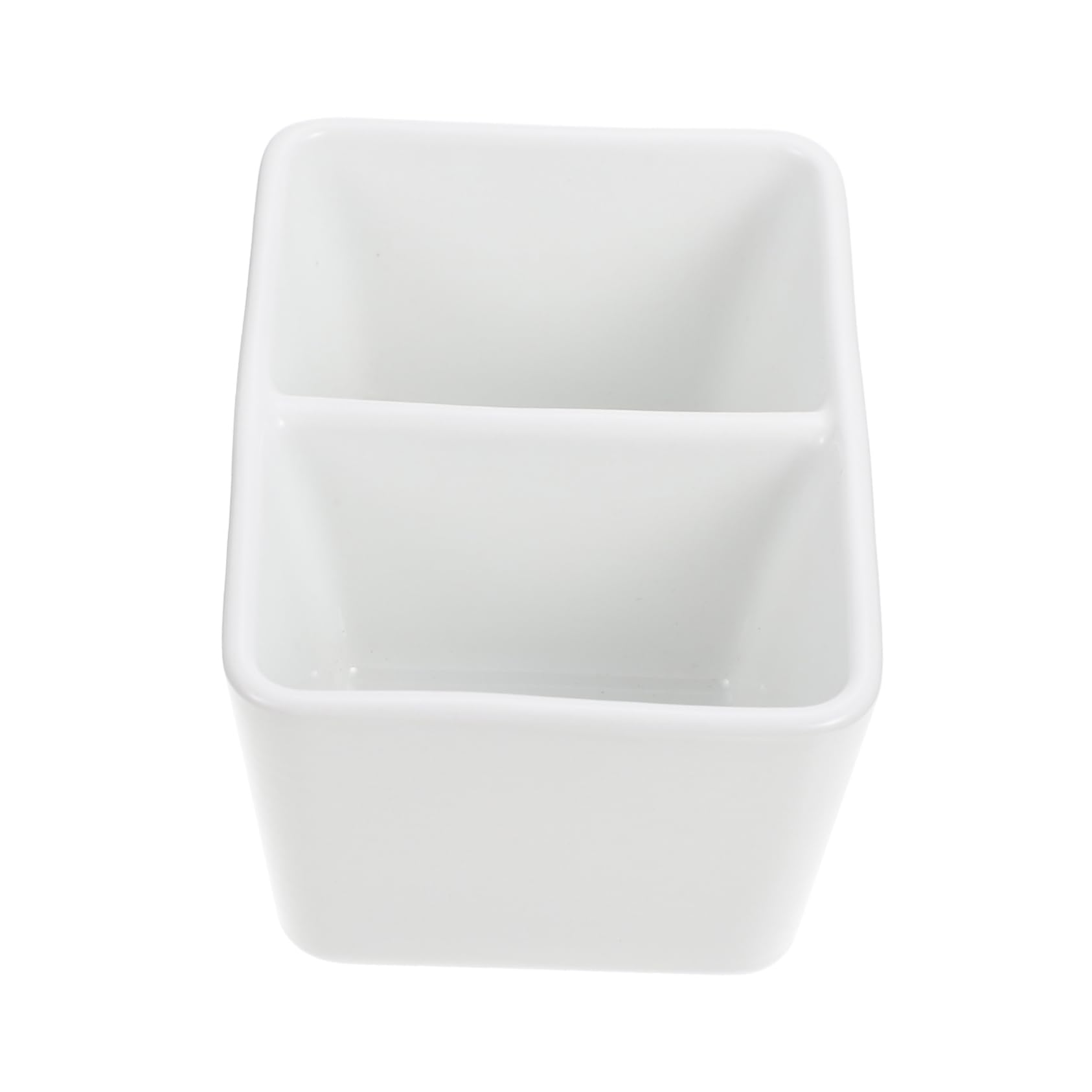 TOPPERFUN Ceramic Palette, 2.75x5.11x3.74in Paint Brush Wash Bowl, White Porcelain Watercolor Painting Tray Artist Palette, Large Capacity Brush Washer for Calligraphy or Watercolor Gouache Painting