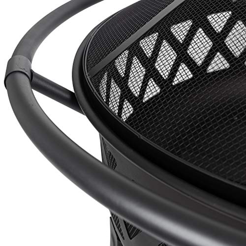 Pleasant Hearth OFW888R fire Pit, Black