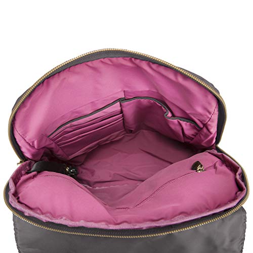Travelon Anti-theft Signature Slim Backpack, Smoke