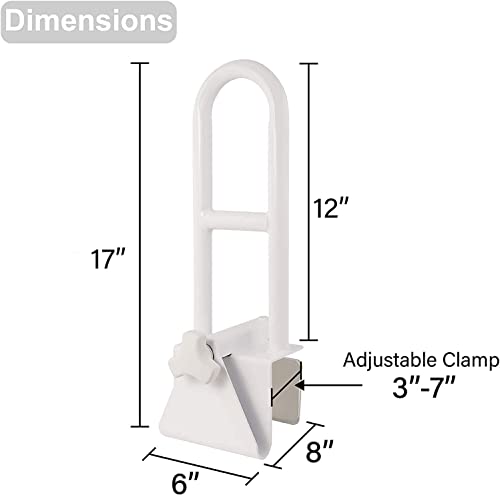 Vaunn Adjustable Bathtub Safety Rail Shower Grab Bar Handle