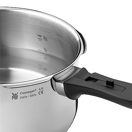 WMF Perfect Plus β Set with Quick Cooker Diameter 22 cm Diameter of 4 Litres and a Half + Body 3 Litres with Flame Protection, Cromargan Stainless Steel for Induction