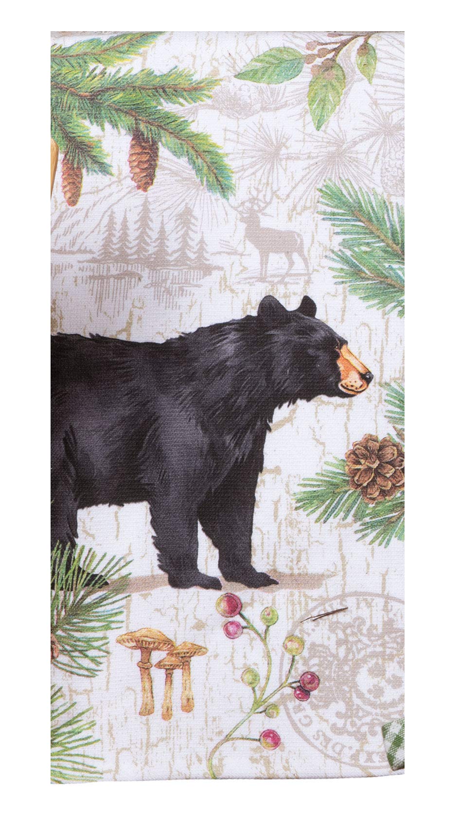 Kay Dee Designs Pinecone Trails Terry Towel, Green