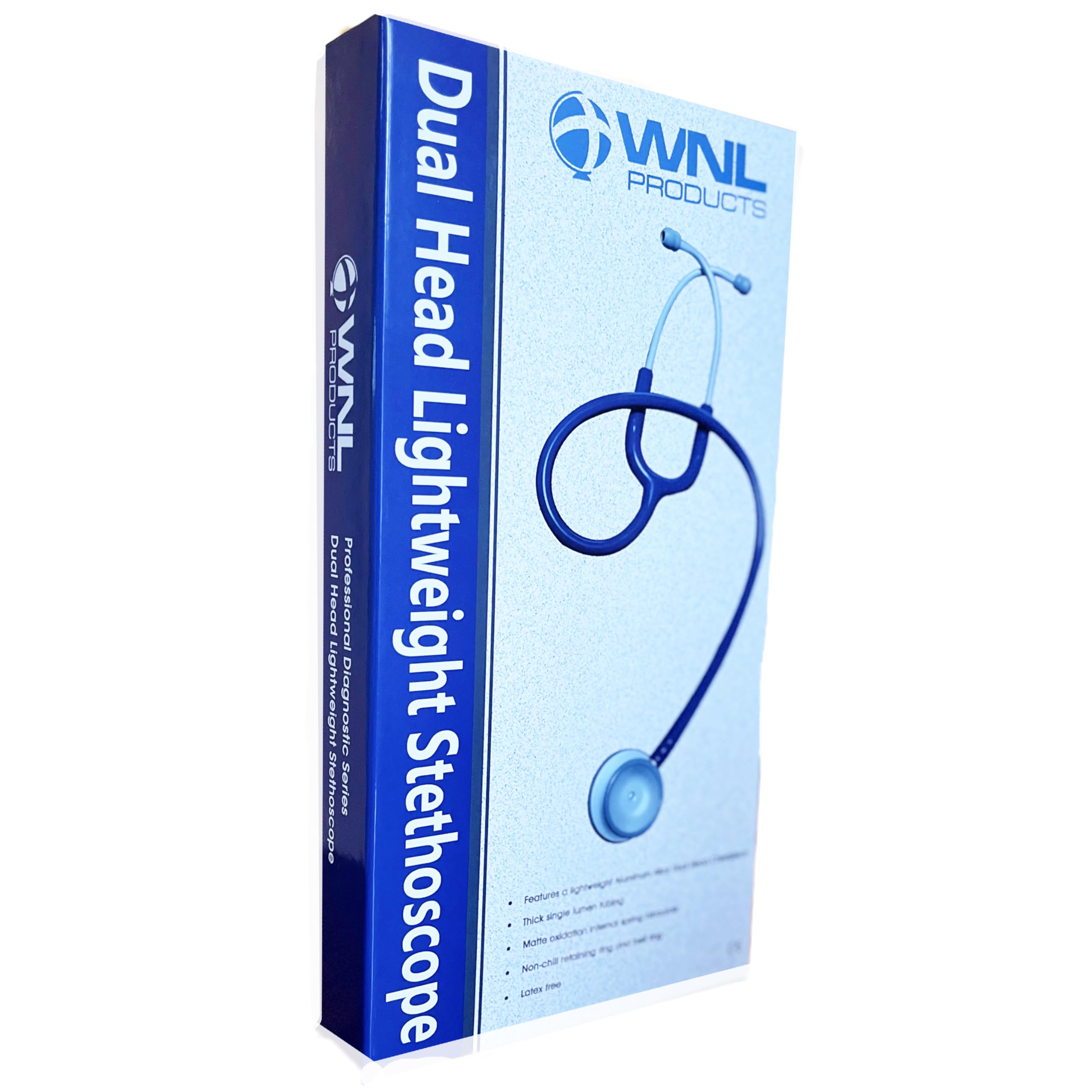 WNL Products STE100-TEAL Stethoscope, Dual Head Lightweight Classic Monitoring Scope, 28 Inch - Teal