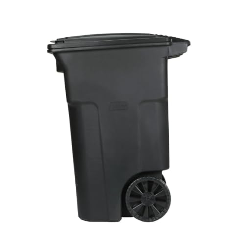 Toter 64 Gallon Black Garbage can with Wheels and lid