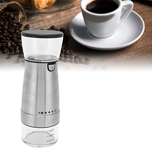Portable Electric Coffee Grinder - USB Charging, Automatic Coffee Bean Grinder for Home and Office Use - Coffee Maker and Spice Grinder - Electric Coffee Grinding Machine