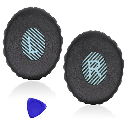 Professional Replacement Ear Pads for BoseĀ On-Ear 2 (OE2 & OE2i)/ SoundTrue On-Ear (OE)/ SoundLink On-Ear (OE) Headphones, Premium Earpads Cushions with Softer Leather and Memory Foam, Black