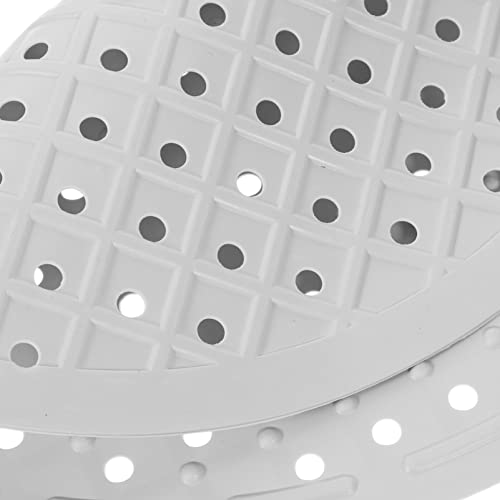 UPKOCH Round Sink Mat 2pcs Rubber Sink Protectors Kitchen Sink Mat Sink Dish Rack Dish Drying Mats Protect Sink from Stains Damage Scratches White Center Drain Sink Mat