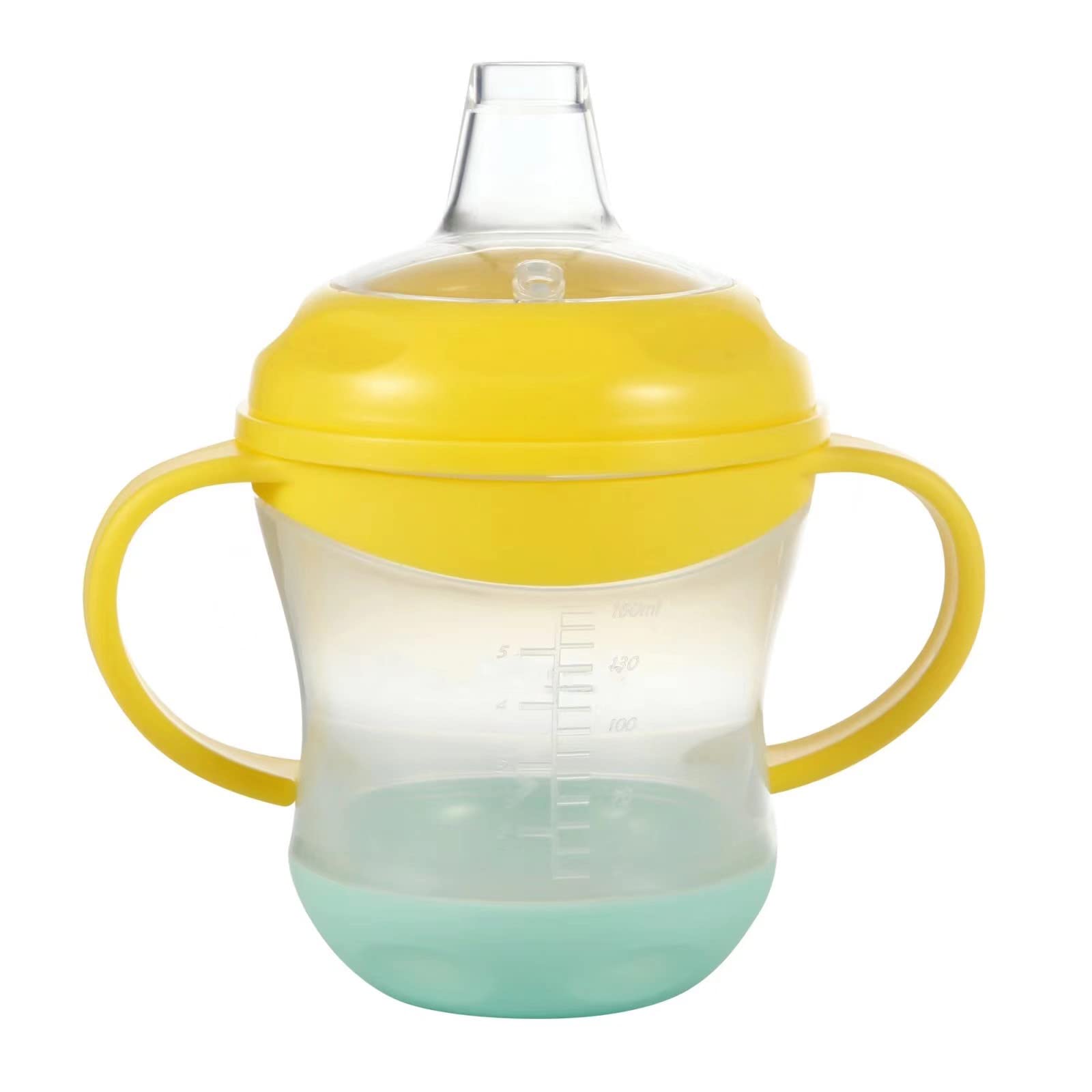 PandaEar Toddler Sippy Cup with Straw| Spill Proof Cup for Kids| Soft Spout Baby Training Drinking Cup| Water Bottle with Handle for Baby 6 months+| with 1 Replacement Silicone Spout