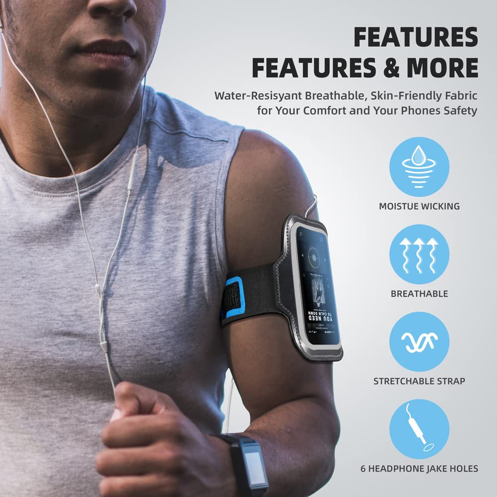 Innioasis Water Resistant MP3 Player Armband Case Running Holder for G1 MP3 Player Adjustable Strap & Key Pocket