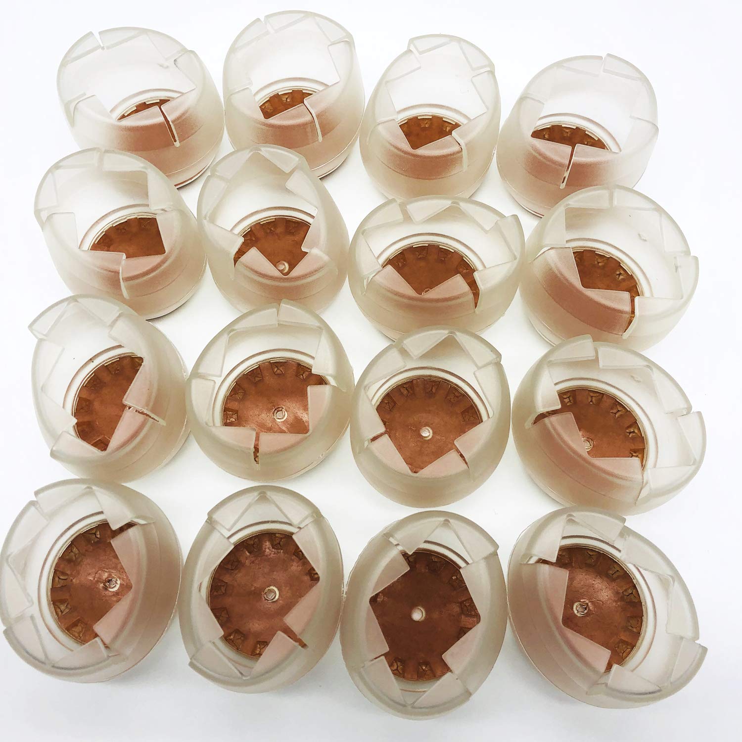Maydahui 16PCS Round Chair Leg Floor Protectors Furniture Silicon Table Feet Covers Prevents Scratches Glides Caps Cups Fit 1-4/5 to 2 Inch (45-50mm)