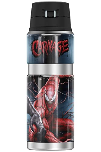 Venom Venom And Carnage THERMOS STAINLESS KING Stainless Steel Drink Bottle, Vacuum insulated & Double Wall, 24oz