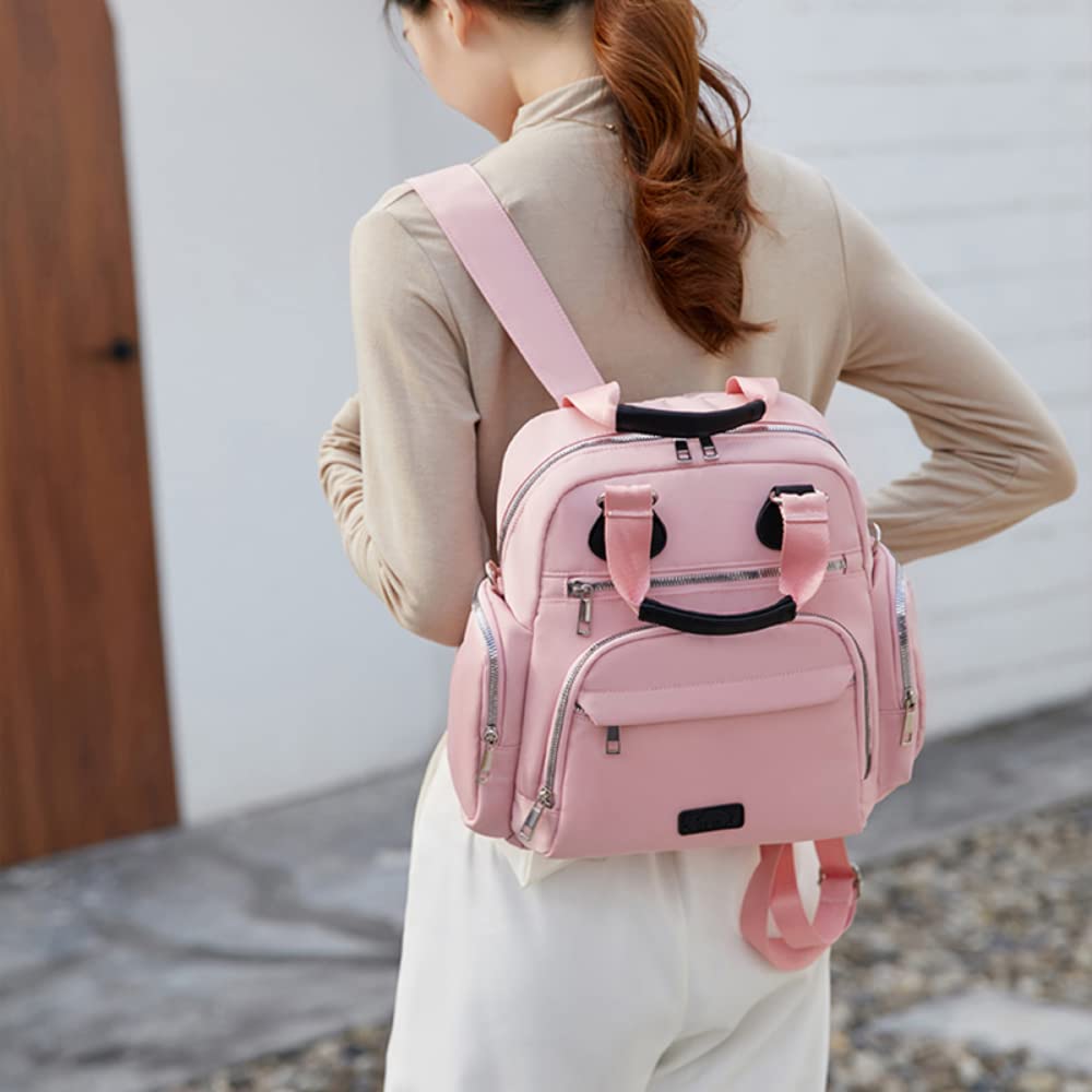 SPYLOH Diaper Bag Backpack Multifunction Travel Back Pack Maternity Baby Changing Bags Large Capacity (Gray)