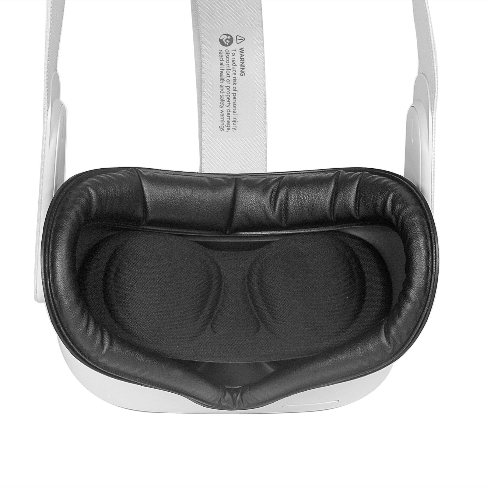 HIJIAO VR Facial Interface Bracket & PU Leather Foam Face Cover Pad Replacement & Protective Lens Cover for Oculus Quest 2