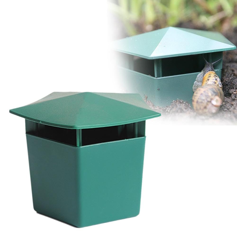 Slug Plastic Box,Slug ππ«ππ©π¬ for Garden, Beer Slug & Snail ππ«ππ©π¬ Friendly to Catch Snails πππππ‘ππ«,Reusable Plastic Slug Beer ππ«ππ©π¬ for Garden,Snail ππ«ππ©π©ππ« Slug House 8pcs