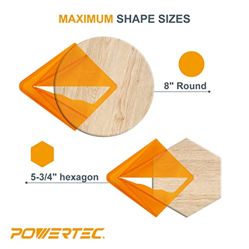 POWERTEC 71080 Plastic Center Finder β Wood Turner Tools Series