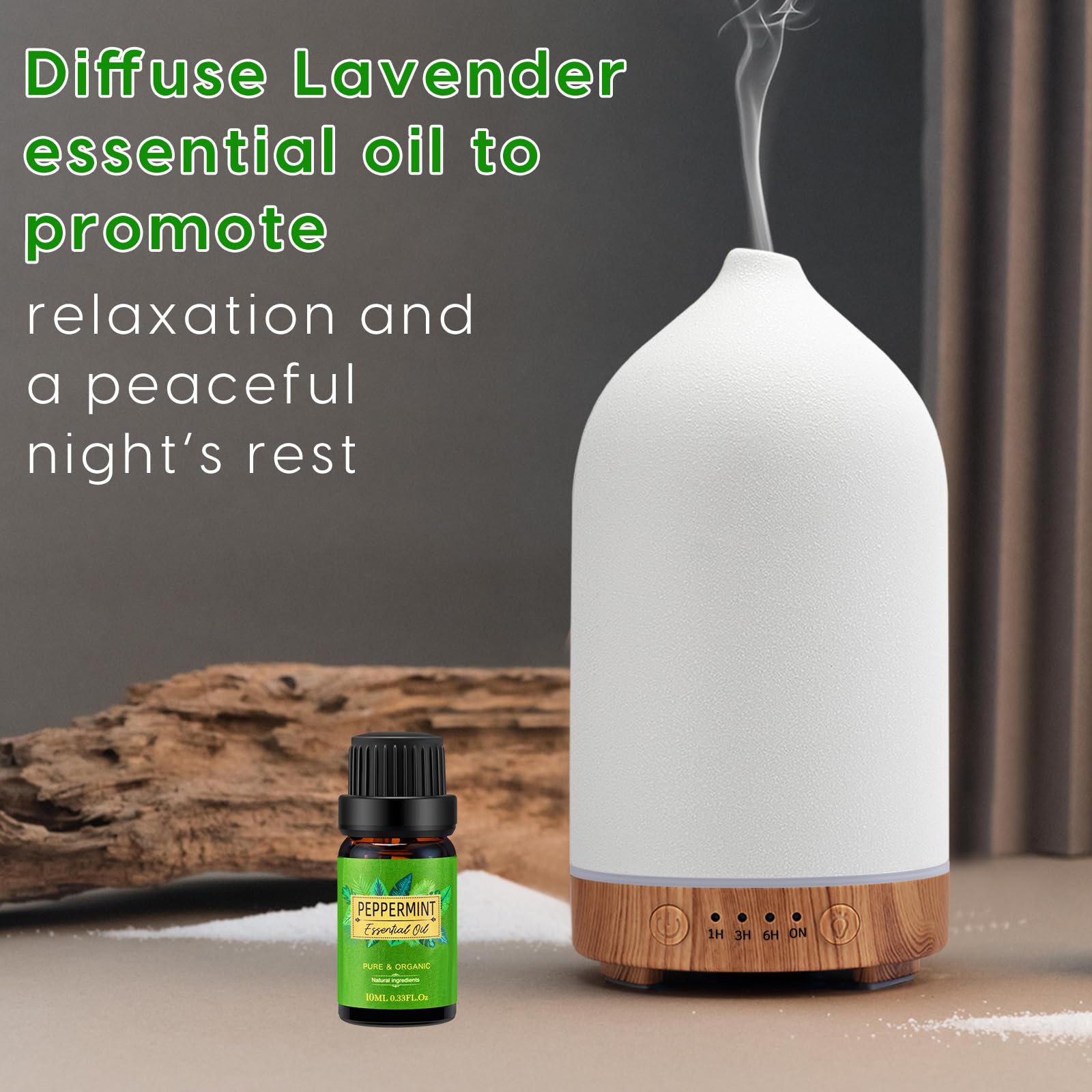 Gooamp Essential Oils for Diffusers,Aromatherapy,Candle Making,Humidifiers,Gifts - Peppermint 10ML