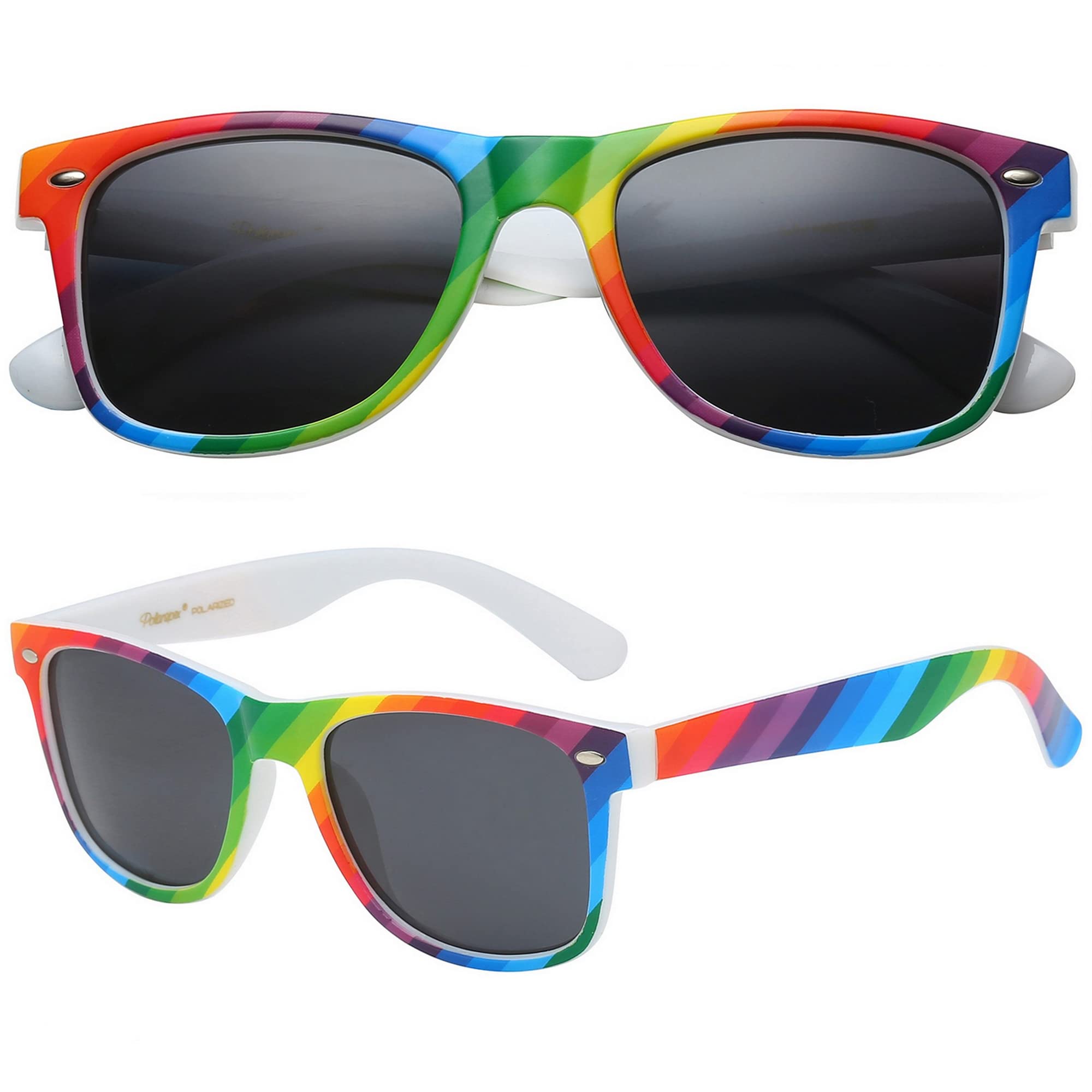 PolarSpex Mens Sunglasses - Retro Sunglasses for Men, Polarized Sunglasses for Womens - Cool Shades for Driving, Fishing