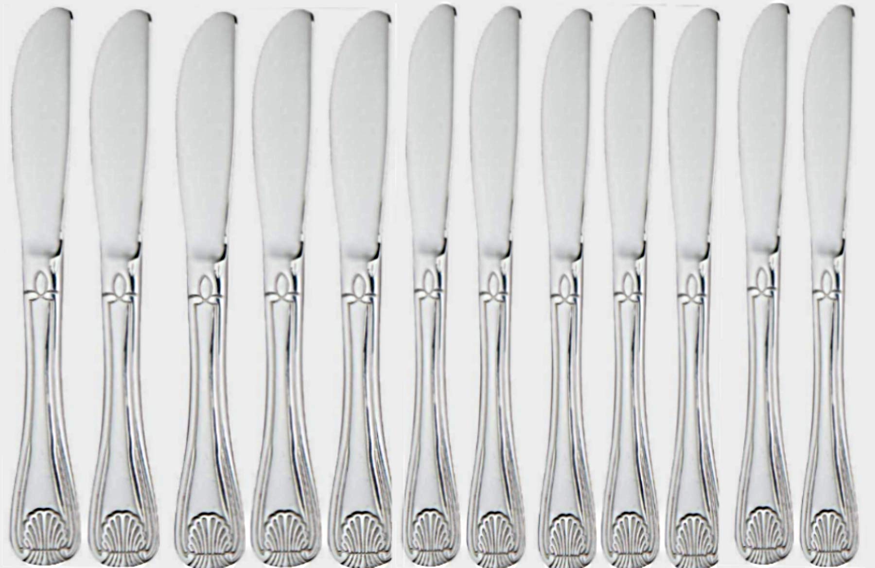 Winco 0006-08 Dinner Knife, Stainless Steel, Extra Heavy Duty, Mirror Finish, Toulouse - Dinner