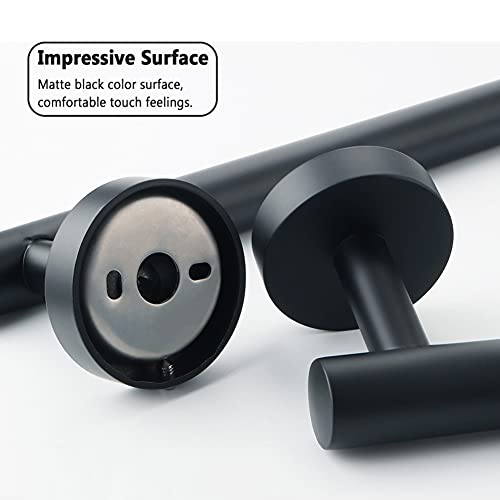Towel Racks, Towel Rack Towel Holder Towel Rack for Bathroom Towel Rail Bathroom Towel Rack Wall Mounted Kitchen Bathroom Shelf Storage Rack Anniversary/Schwarz/a