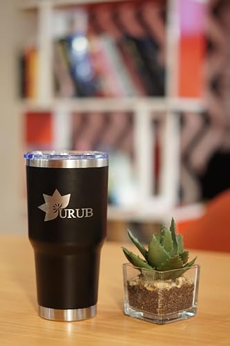 URUB 30oz Travel Tumbler Double Wall Stainless Steel Vacuum Insulated Beer Mug Thermal Coffee Juice Drinking Cup with lid