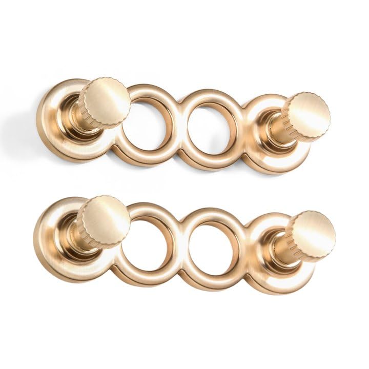 SARIHOSY]2 Packs Coat Hooks,Wall Hooks,Coat Hooks Wall Mount, Metal Wall Hooks Holder for Hanging Clothes, Hats, Bags, Towels, Keys