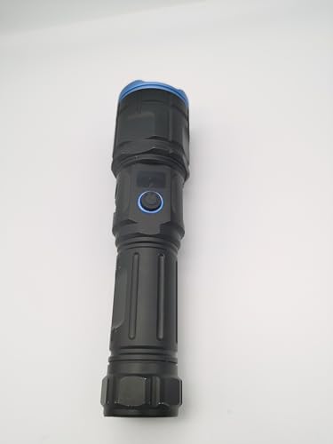 Wind&Moon Powerful Flashlights High Lumens Rechargeable,10000 Lumen Led Strong Handheld Flashlight,IPX6 Waterproof Flashlight for Home Camping Emergencies,USB Battery Operated,Adjustable Focus