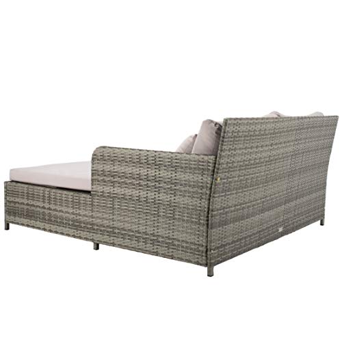 Safavieh PAT7500B Outdoor Collection Cadeo Grey Cushion Daybed