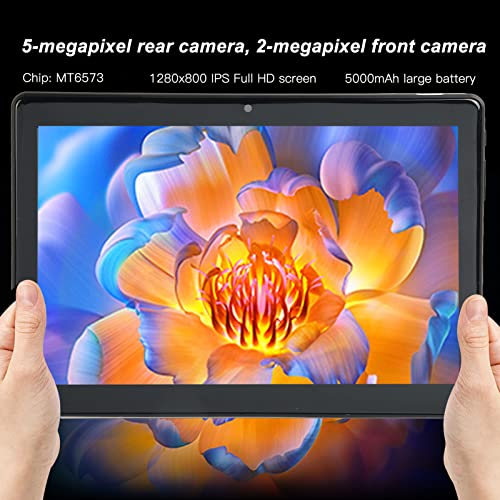 PUSOKEI 4G LTE Tablet for Android 9.0,1280x800 10.1in IPS HD Tablet,4GB RAM 64GB Storage,MTK6753 CPU,Bluetooth,WiFi,Front 2MP Rear 5MP Dual Camera Tablet,5000mAh Battery.(Black)