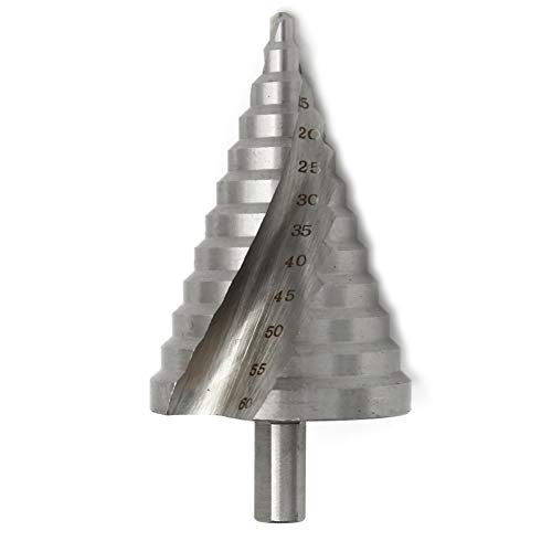 Preamer 6-60mm HSS 4241 Large Spiral Groove Metric Step Drill Set Cone Drill Bit Woodworking Metal Hole Cutter Tool Drilling Bit