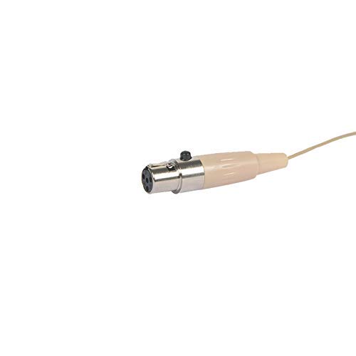 HIXMAN DE6C-SL Detachable Cable for Countryman E6 Mic Compatible with Shure/Carvin/JTS/Trantec Bodypack Transmitter