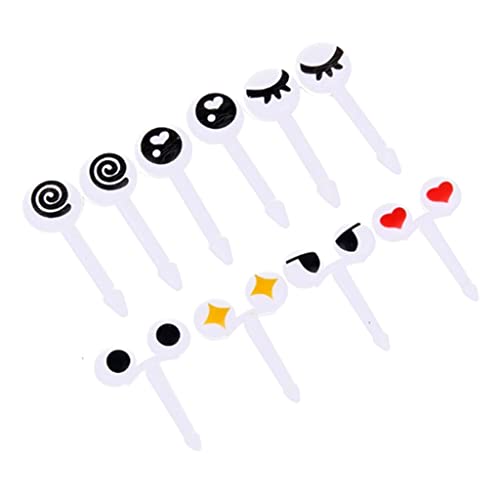 pulabo Cute Eye Mini Food Fruit Picks Kid Forks Bento Lunch Box Tool Tableware Excellent and Beautiful