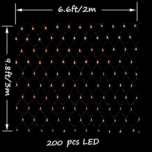 hhxiao String Light Led Net Mesh String Light 1m 2x3m Home Garden Window Curtain Decoration Lights for Christmas Wedding Party