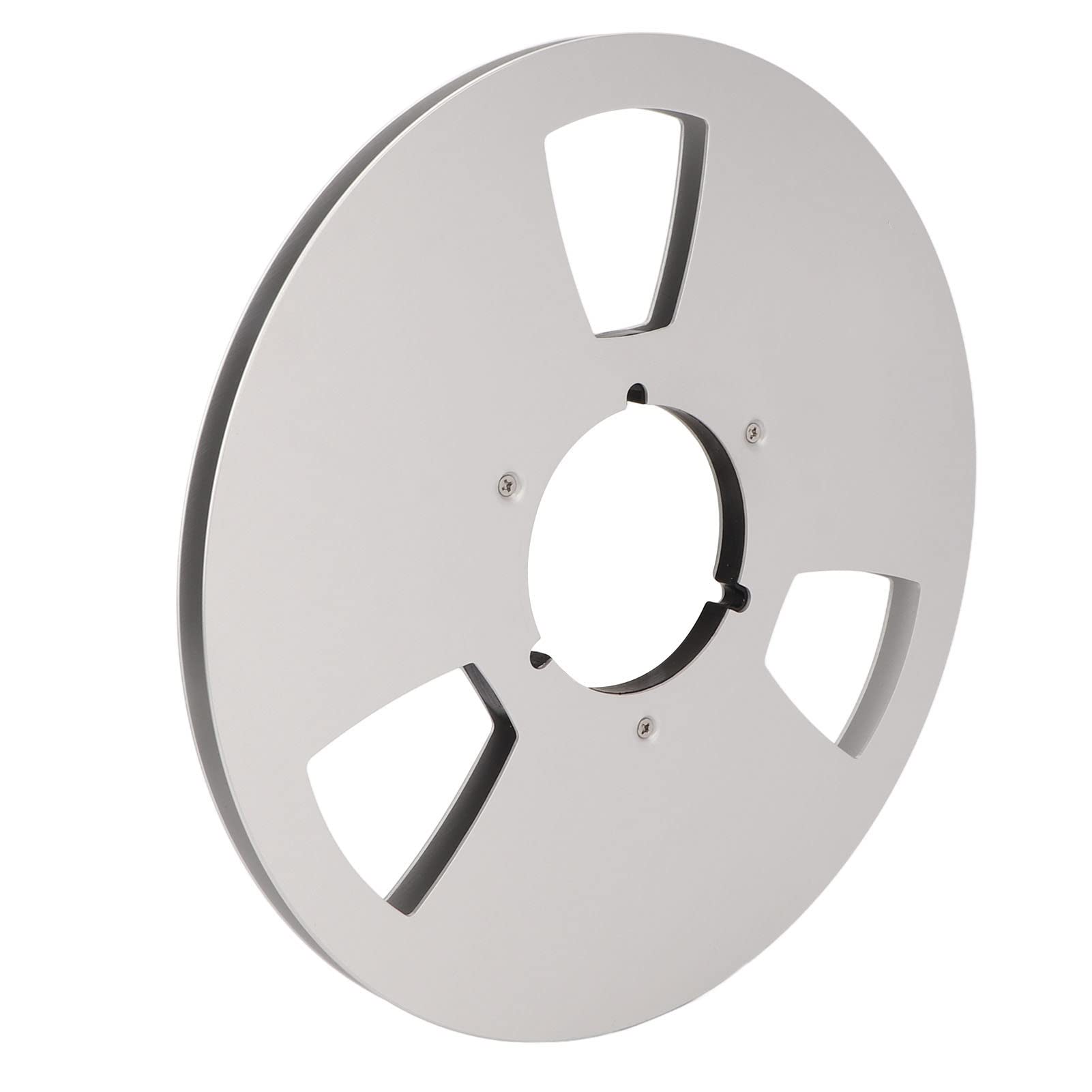 Recording Tape Reel 14 10 Inch Comfortable Blank Tape Reel Durable Bend Resistant Aluminum for Reel Tape Recorder Accessories (Silver)