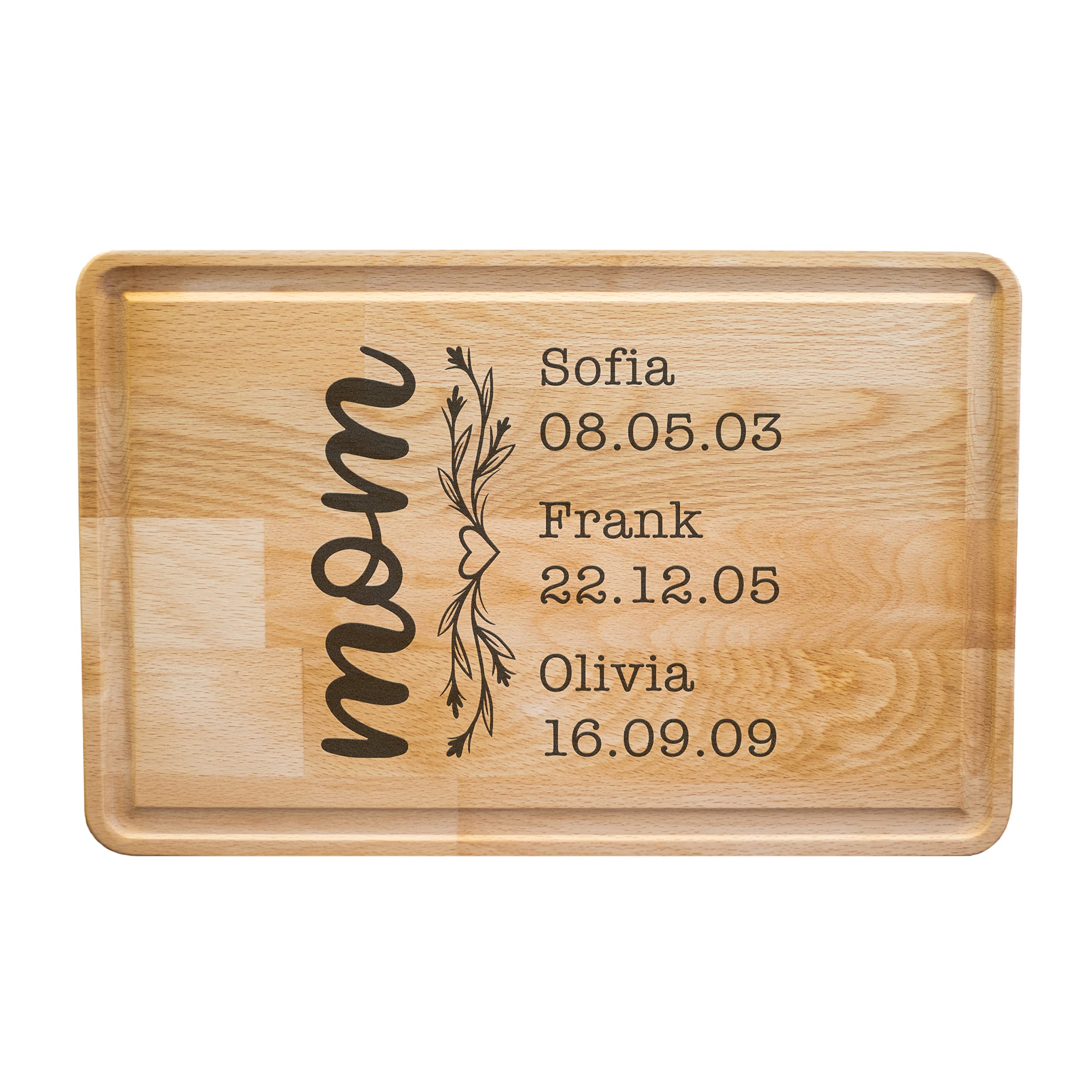 Personalized Cutting Board | Customized Cutting Board | Custom Cutting Board Wood Engraved | Custom Meat Board | Mother's Day Gift | Gifts for Mother | Personalized Gifts (Without Handle)