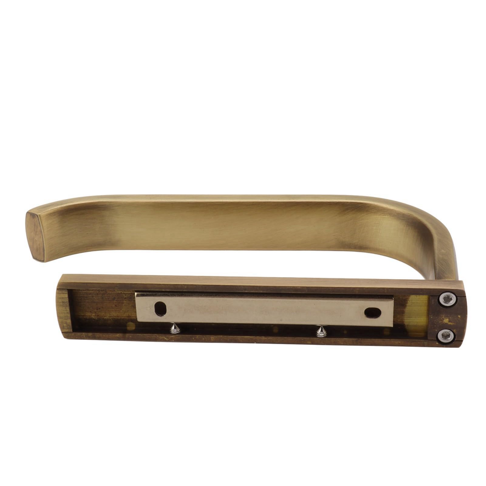 Stainless Steel Towel Rack, Wall Mounted Retro Style Space Saving Antique Brass Towel Holder for Bathroom Entrance(Large)