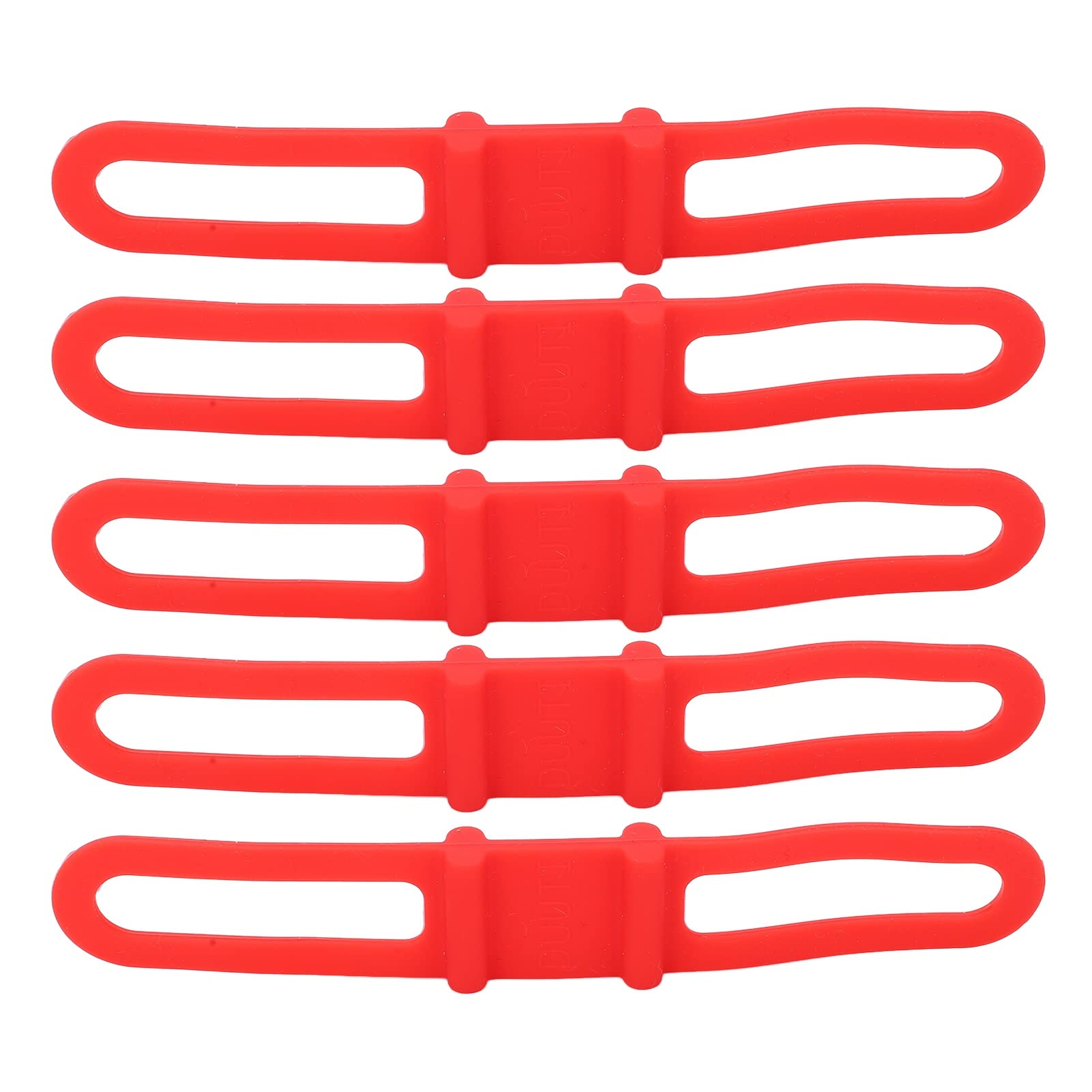 LAIONTY 5 Pcs Bicycle Silicone Mount Band,Bike Light Rubber Band,Bike Light Strap
