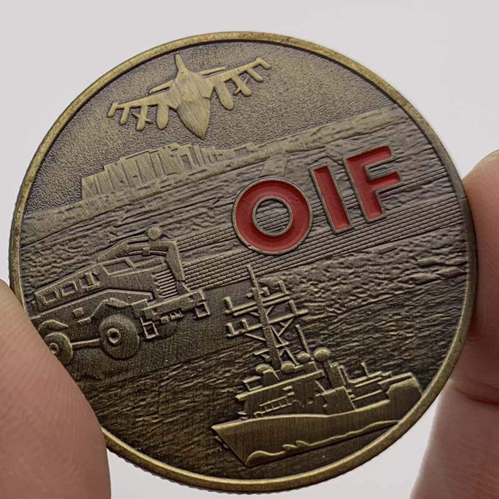 OIF Veterans Military Coin Iraqi Freedom Challenge Coin