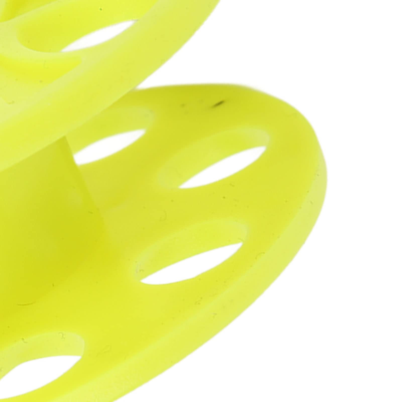 LAIONTY Portable Round Underwater Sports Reel, Eight Round Holes Plastic Diving Safety Accessoriess Storage Tool (Yellow)