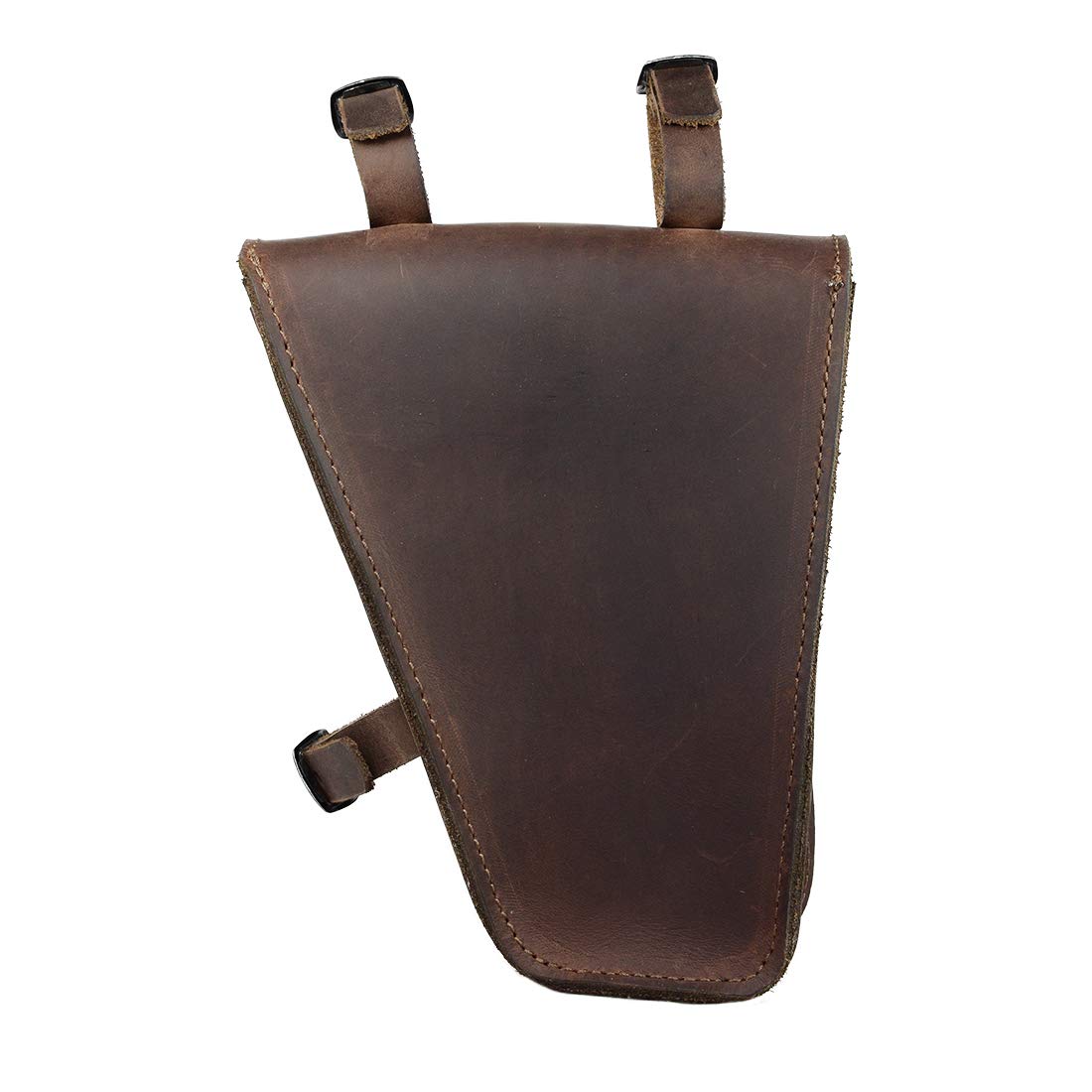 Hide & Drink, Triangular Frame Bag for Bicycle, Bike Tool Pouch, Accessories, Repair Tools Storage Pouch, Biker Essentials, Full Grain Leather, Handmade, Blou Reed