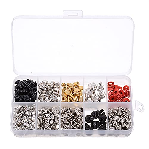 Screw 300pcs Personal Computer Screw Standoffs Set Assortment Kit for Hard Drive Computer Case Motherboard Fan Power with Box