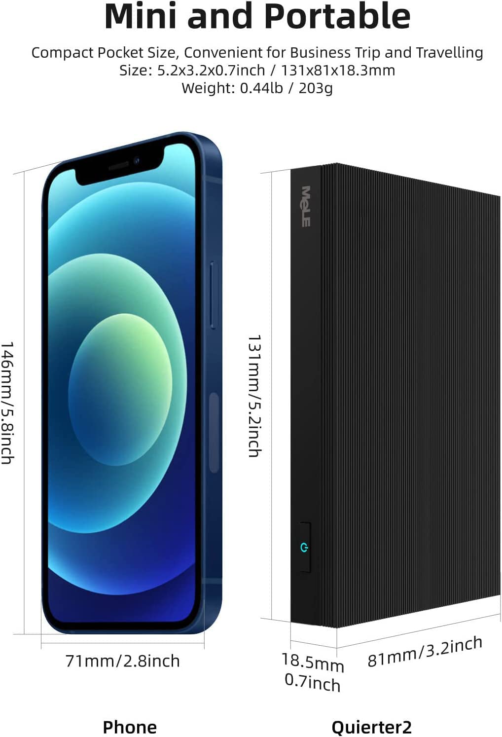 MeLE Fanless Mini PC, Windows 11 Pro Celeron J4125 8GB 256GB,Dual HDMI Micro PC Portable Silent Desktop Computer,Supports Unlocked Bios on Astrophotography Media Office IoT (Quieter2Q/J4125/8GB+256GB)